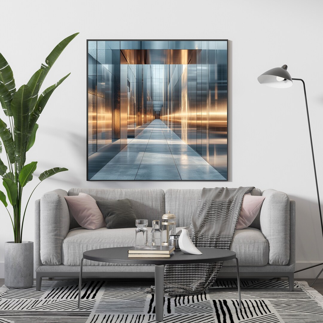 Futuristic Path Digital Art Print Wall Art AI Generated AI Art Digital ...