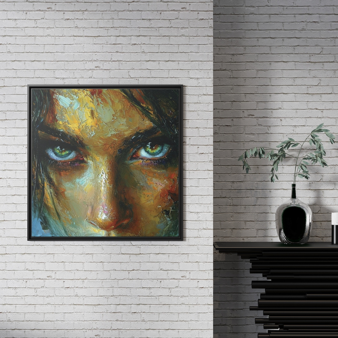 Hypnotic Eyes Wall Art, Mysterious Seductive Wall Art, Intimate Art ...