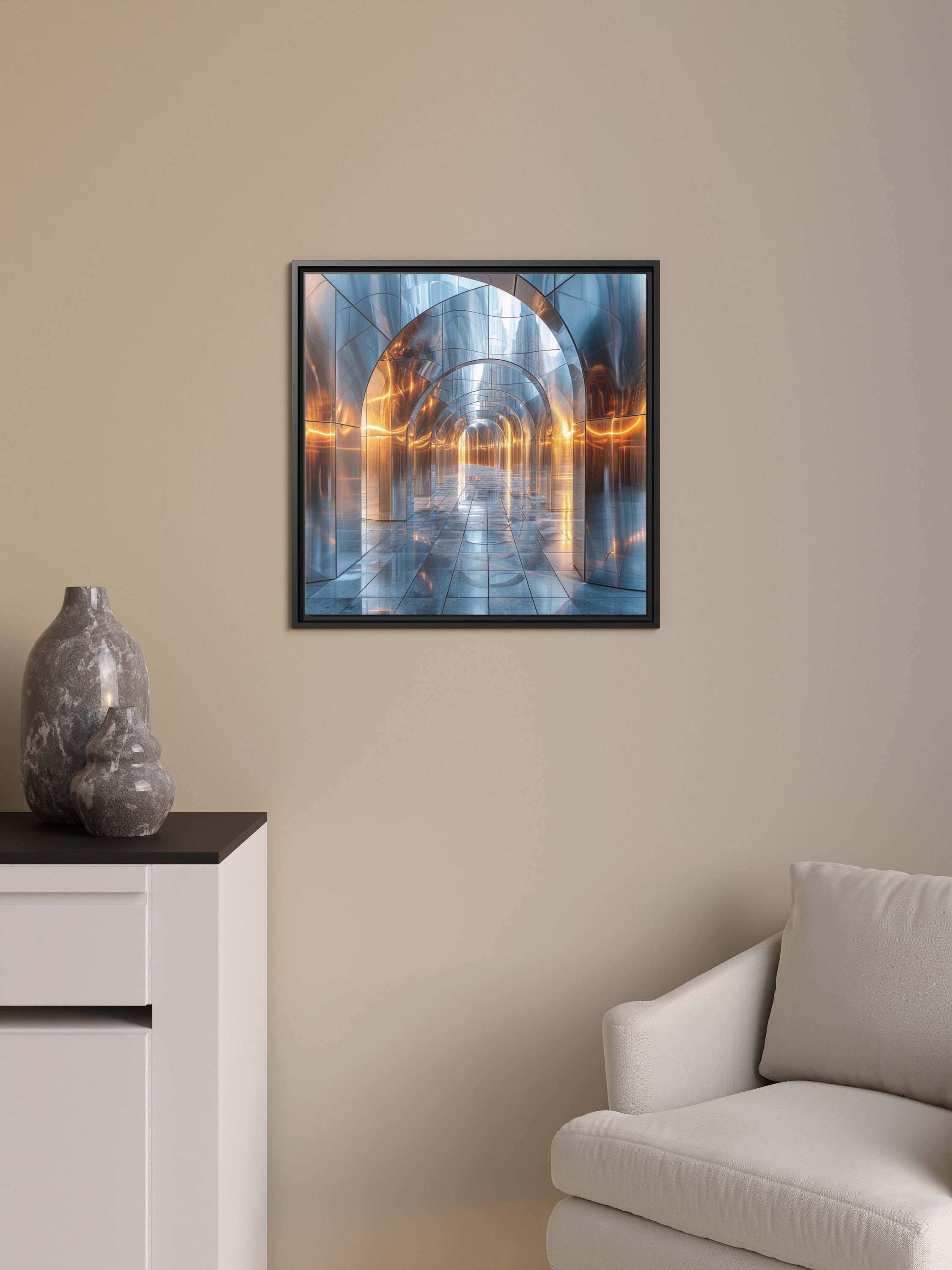 Futurism Wall Art, Futuristic Arch Art Print, Sci-fi Fantasy Art ...