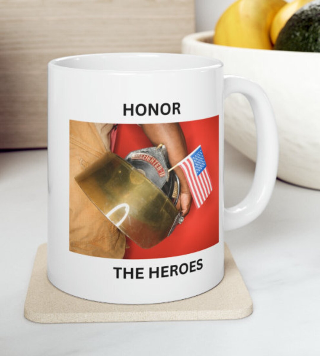 Honor the Heroes Coffee Mugs-the Firefighters - Etsy
