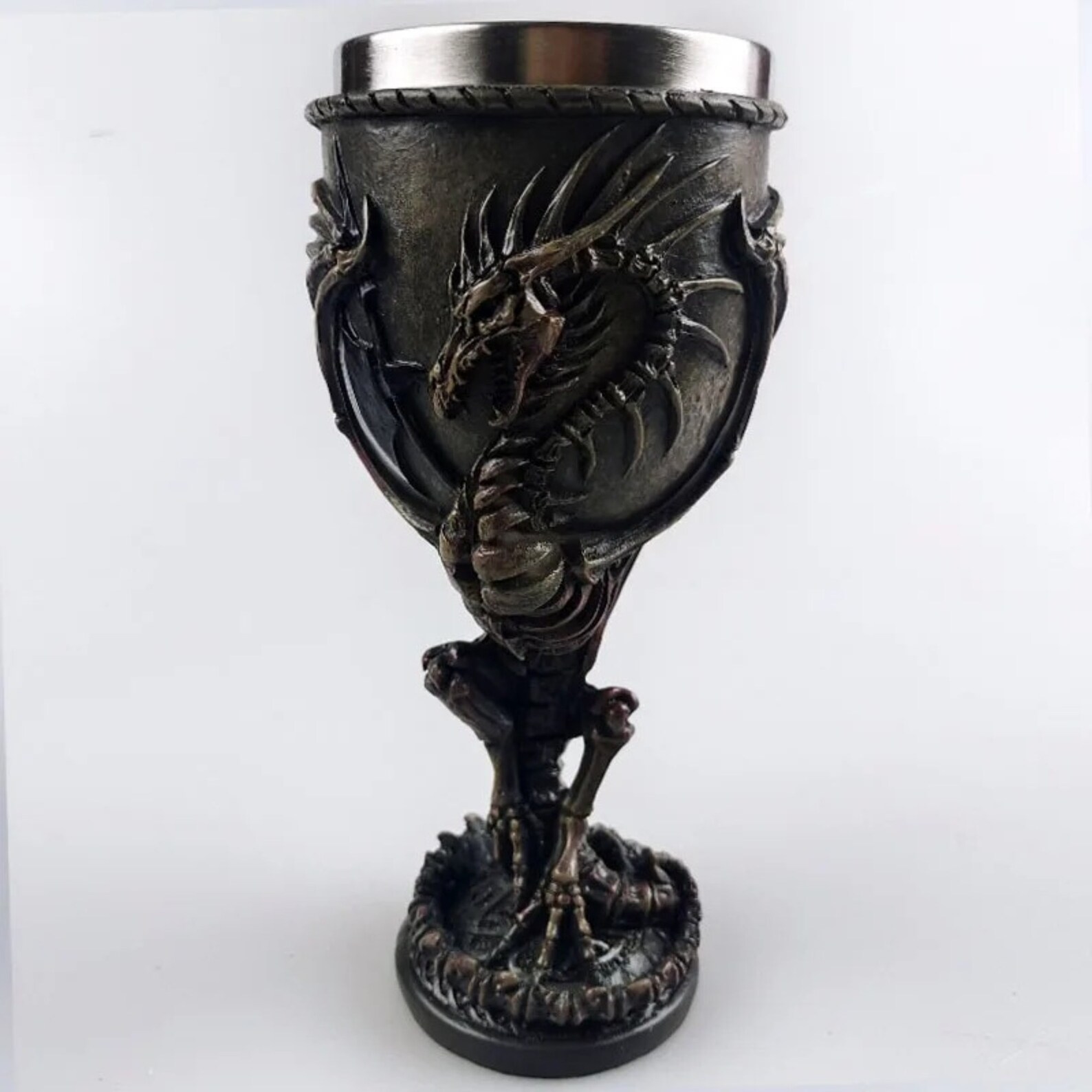 3D Dragon Glass Medieval Glass Dragon House Chalice Goblet Dragon Queen ...