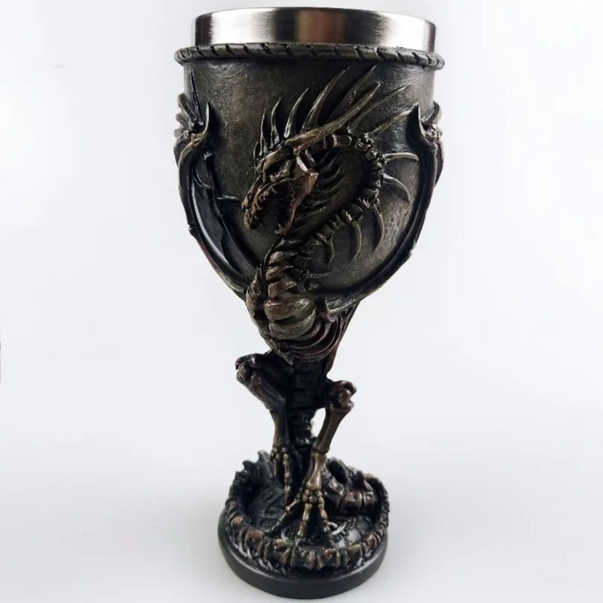 3D Dragon Glass Medieval Glass Dragon House Chalice Goblet Dragon Queen ...