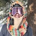 Fleece Ski/snowboard Hood, Over Helmet Balaclava Brown - Etsy