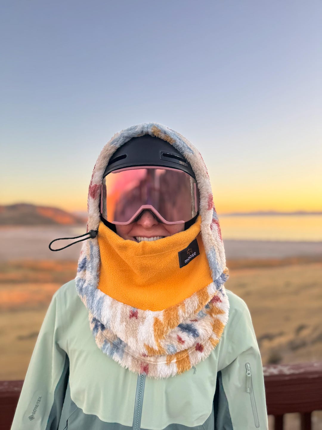 Fleece Ski/snowboard Hood, Over Helmet Balaclava Sherpa - Etsy