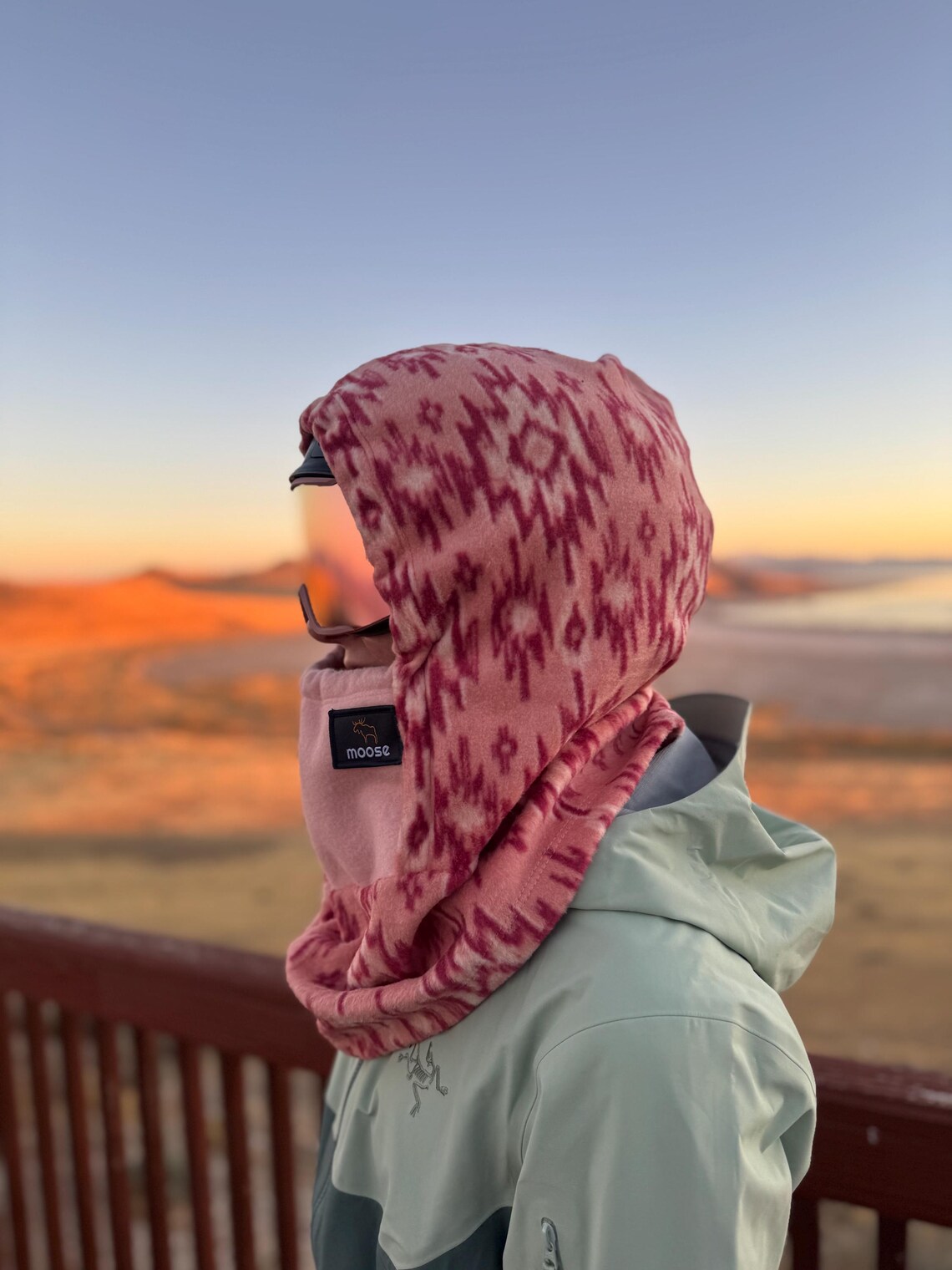 Fleece Ski/snowboard Hood, Over Helmet Balaclava Pink - Etsy