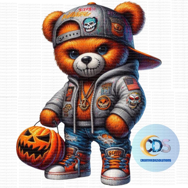 Halloween Bear PNG. Halloween Clip Art, Spooky Bear PNG, Halloween Clip ...