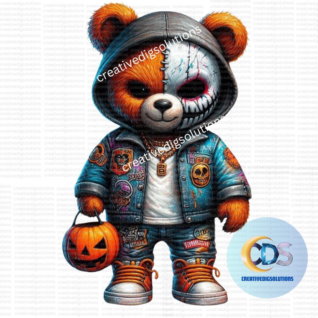 Halloween PNG, Halloween Clip Art, Scary Bear PNG, Halloween Clip Art ...