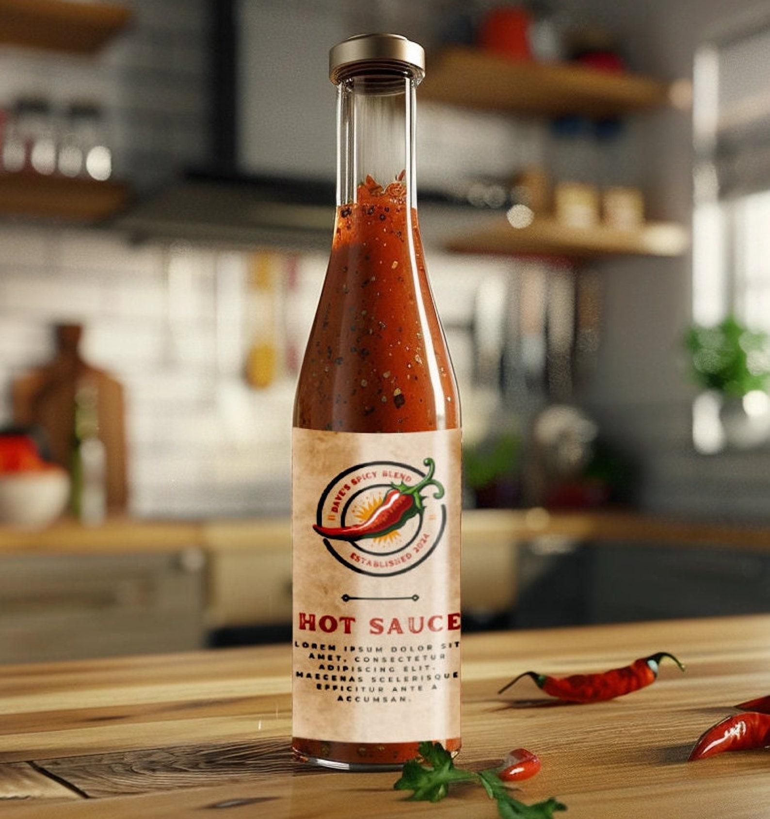 Hot Sauce Label. Customizable for Print or Digital. Wedding Favor, and ...