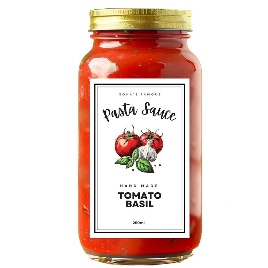 Customizable Pasta Sauce Label Templates - Digital Download (4 ...