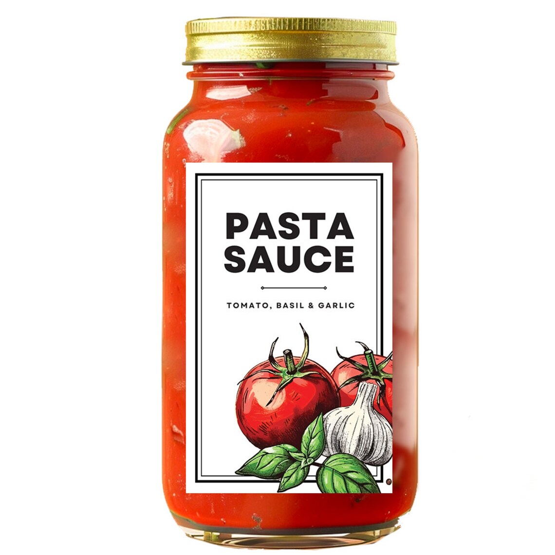 Customizable Pasta Sauce Label Templates - Digital Download (4 ...