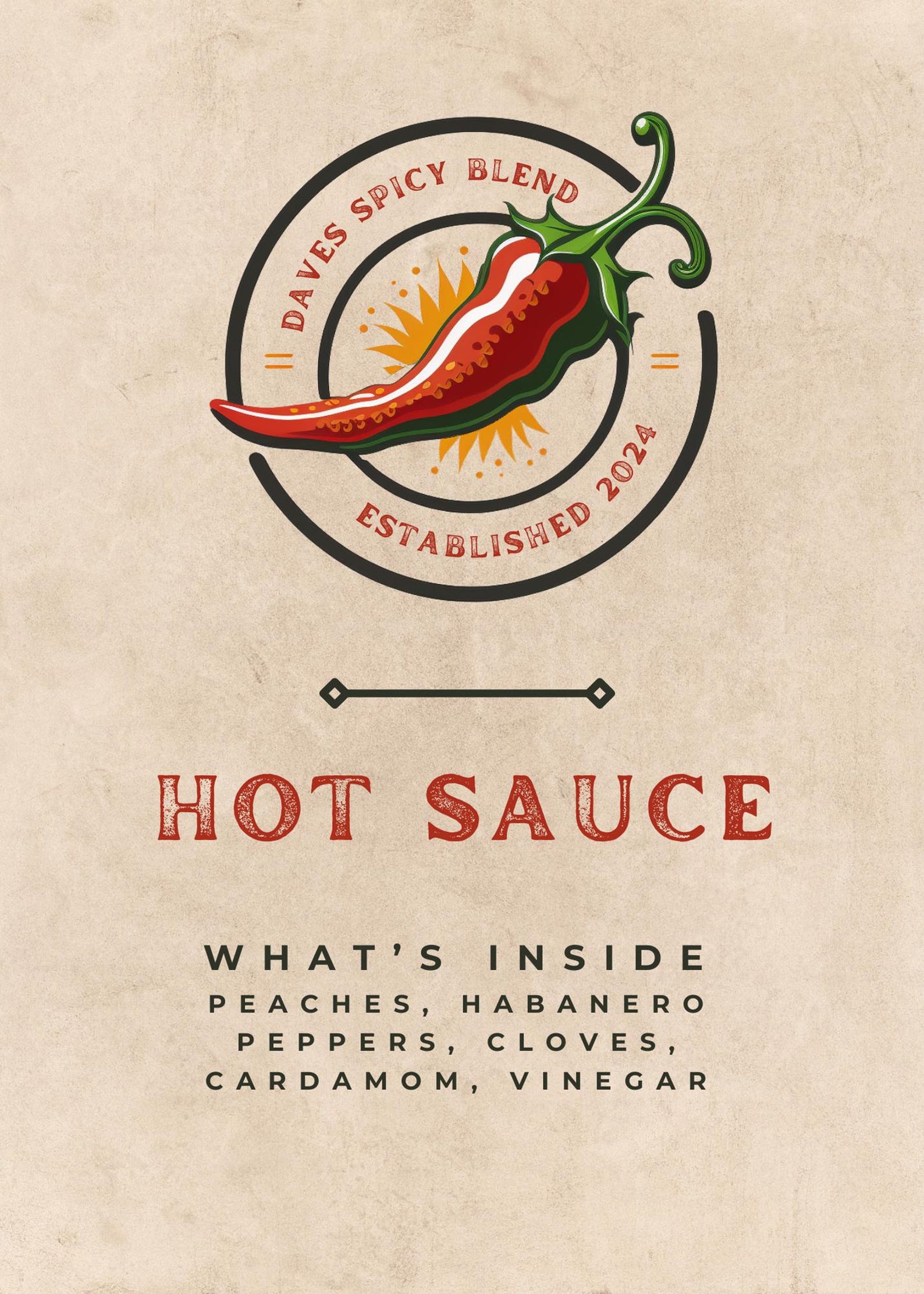 Hot Sauce Label. Customizable for Print or Digital. Wedding Favor, and ...