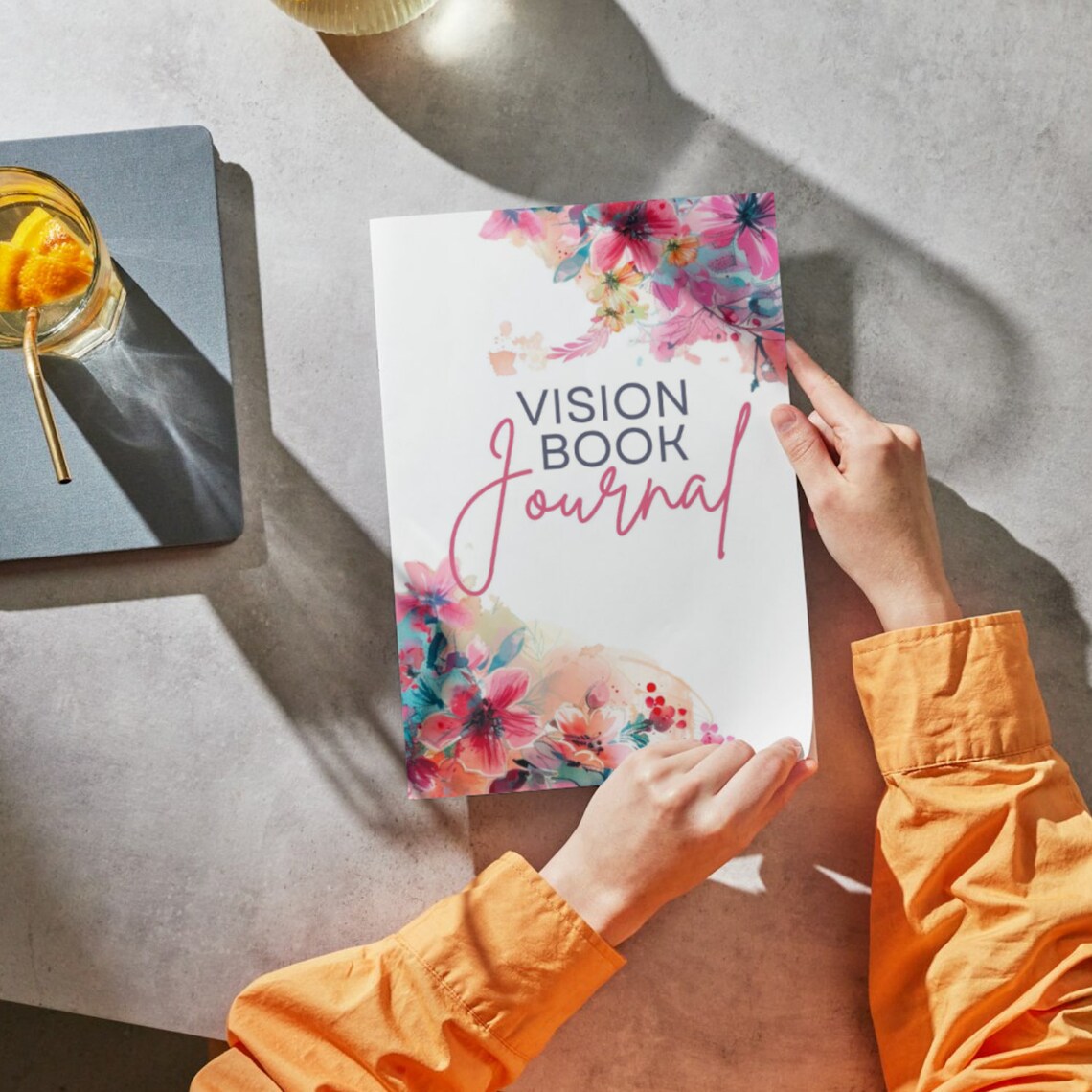 Vision Book Journal Digital Download and Printable Files. Floral ...