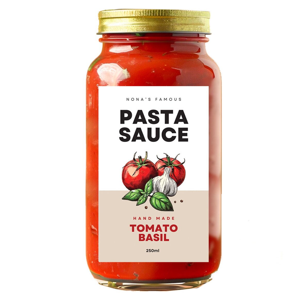 Customizable Pasta Sauce Label Templates - Digital Download (4 ...