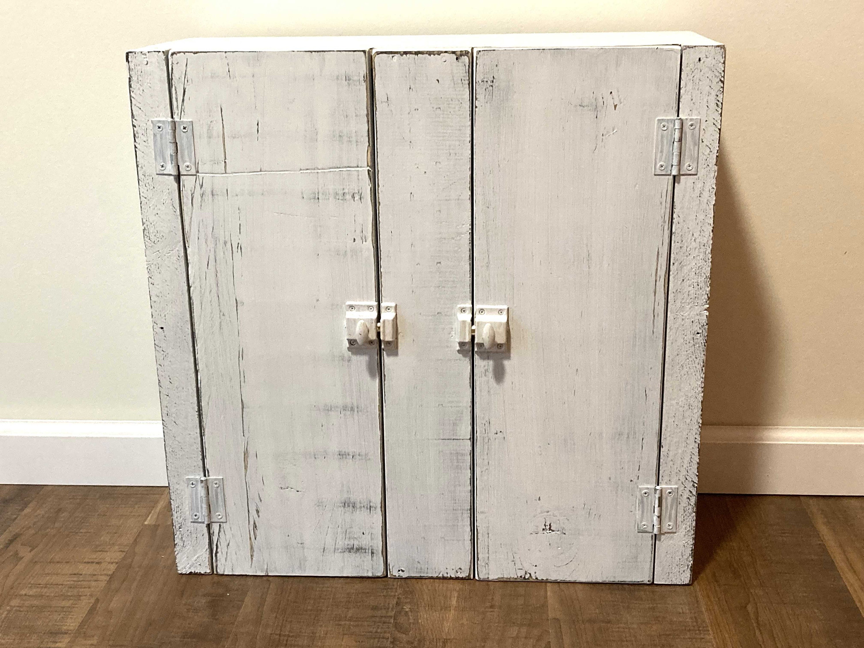 Rustic Farmhouse Wall Cabinet - Etsy