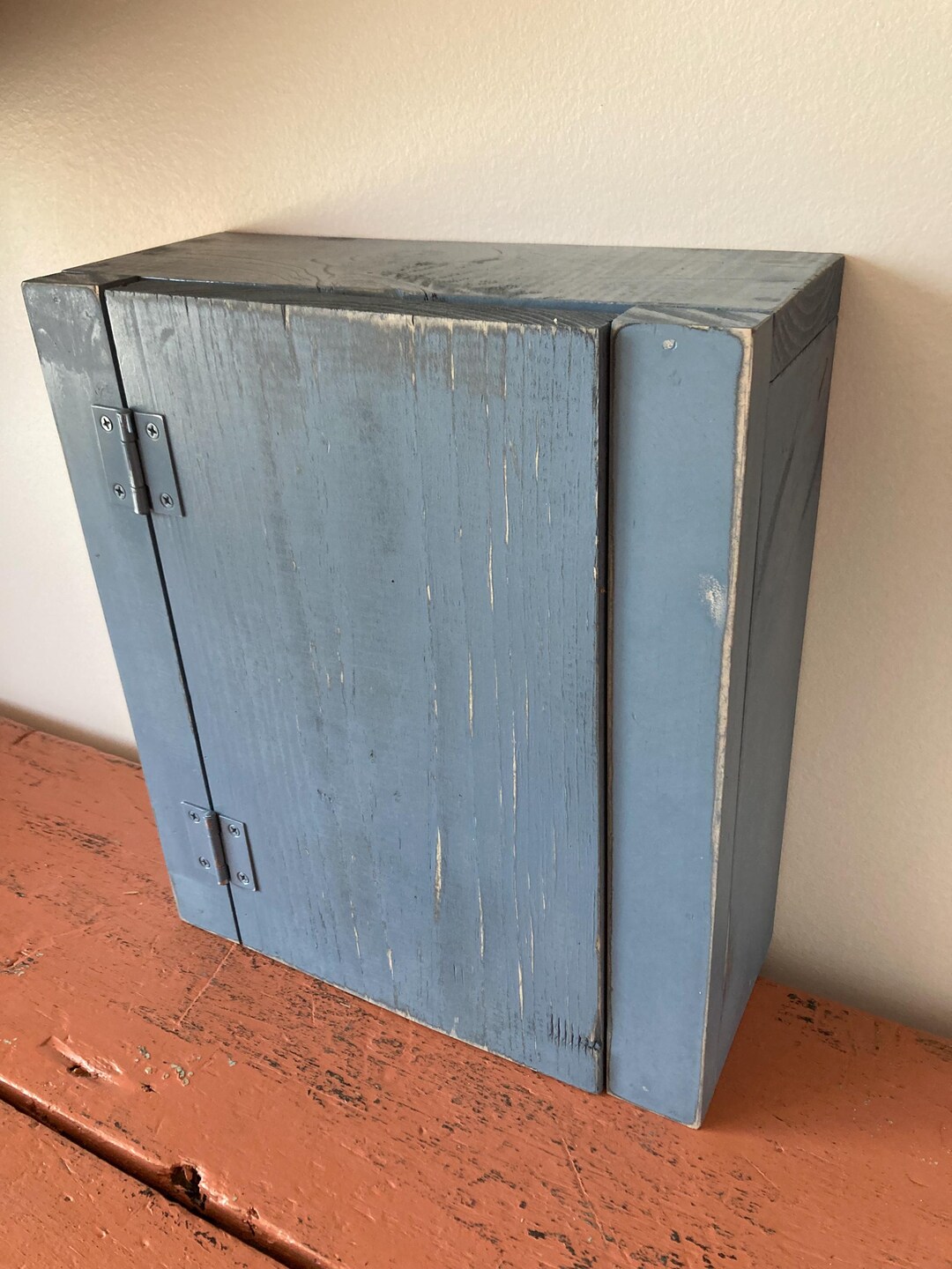 Mini Storage Cupboard / Box. Rustic Weathered Finish - Etsy