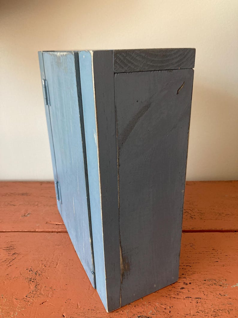Mini Storage Cupboard / Box. Rustic Weathered Finish - Etsy