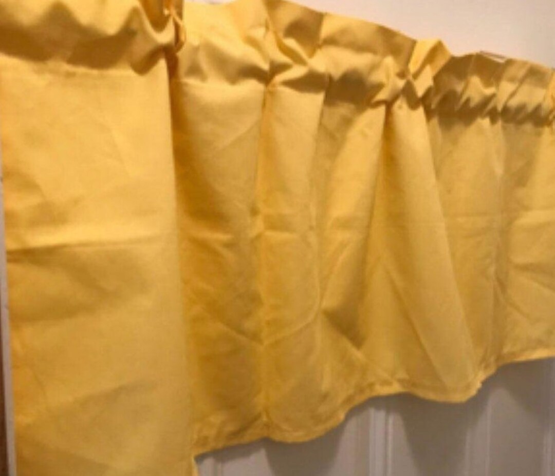 Solid Yellow Valance - Etsy