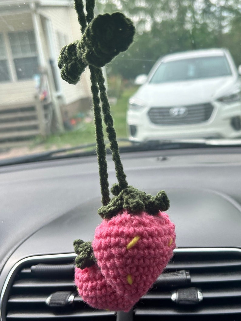 Strawberry Car Hanger Decor - Etsy