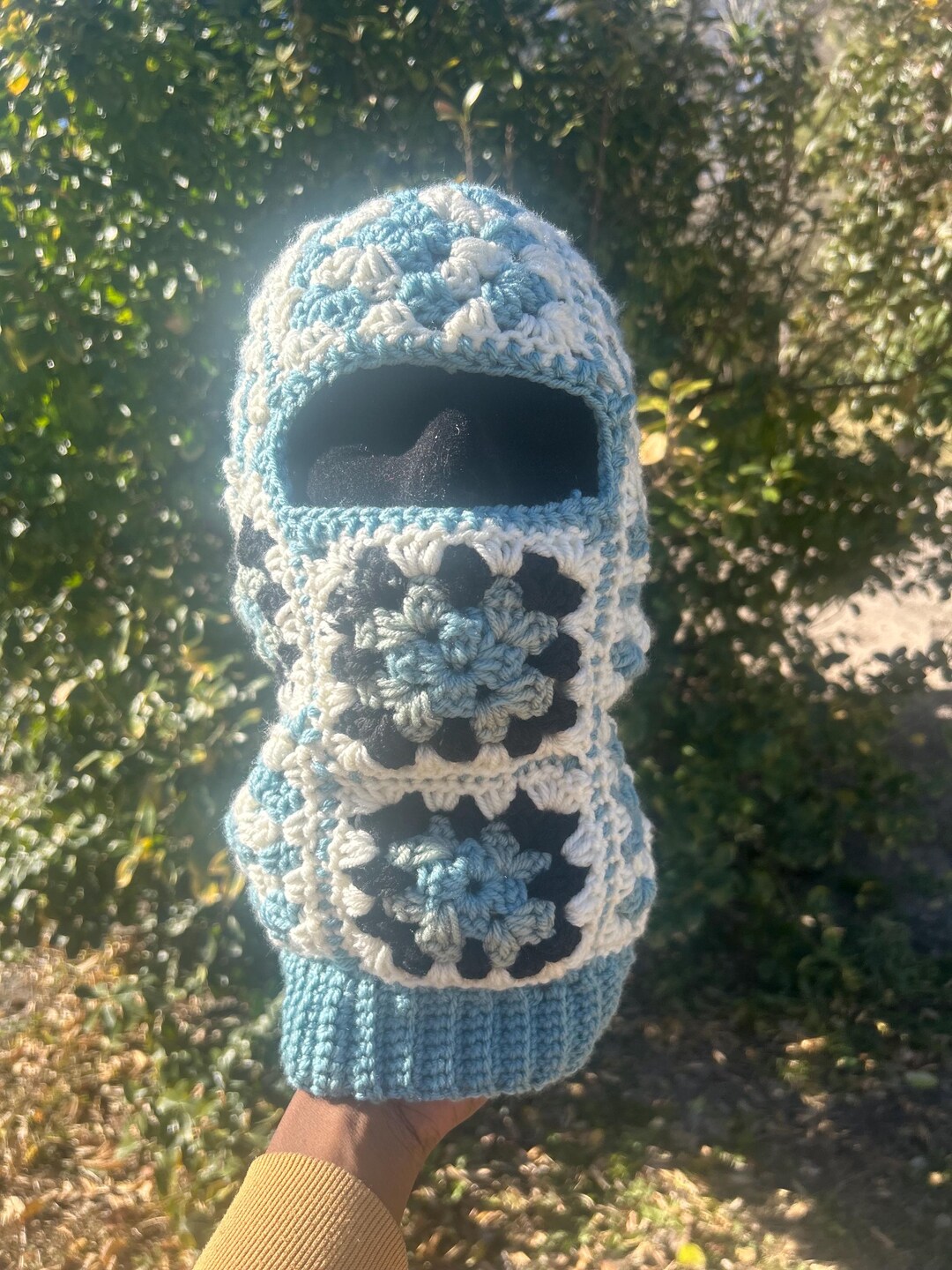 Crocheted Granny Square Ski Mask - Etsy