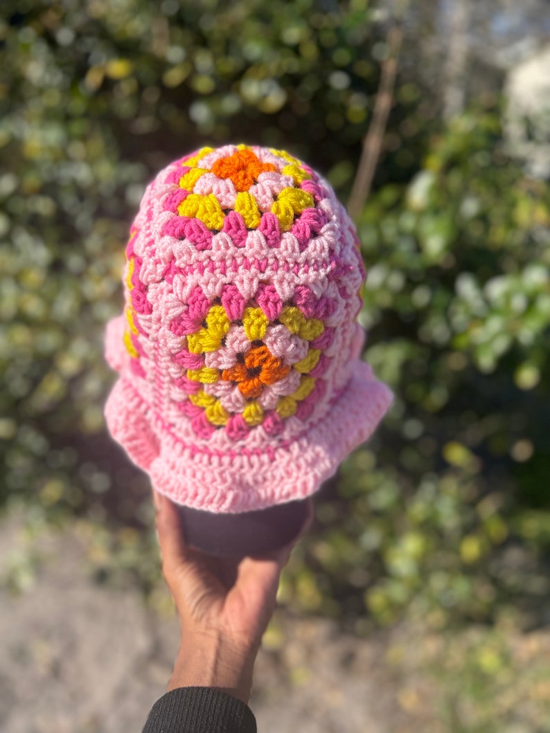 Granny Square Bucket Hat - Etsy