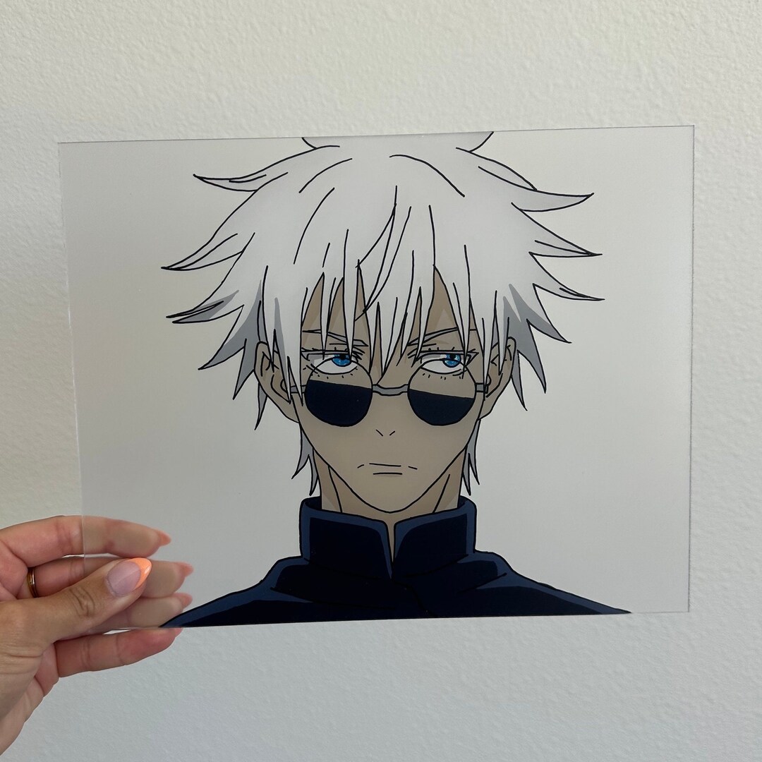 Satoru Gojo Jujutsu Kaisen Glass Art - Etsy