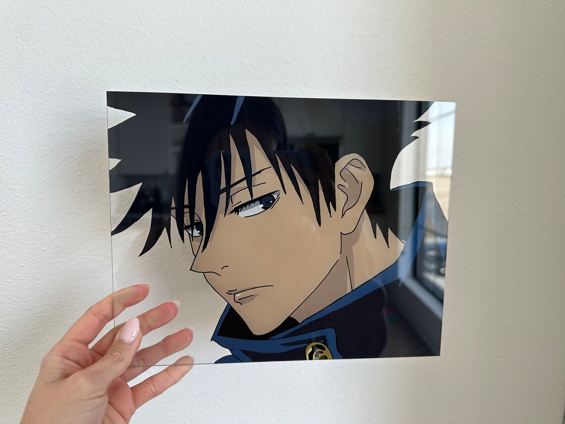Megumi Fushiguro Jujutsu Kaisen Glass Art - Etsy