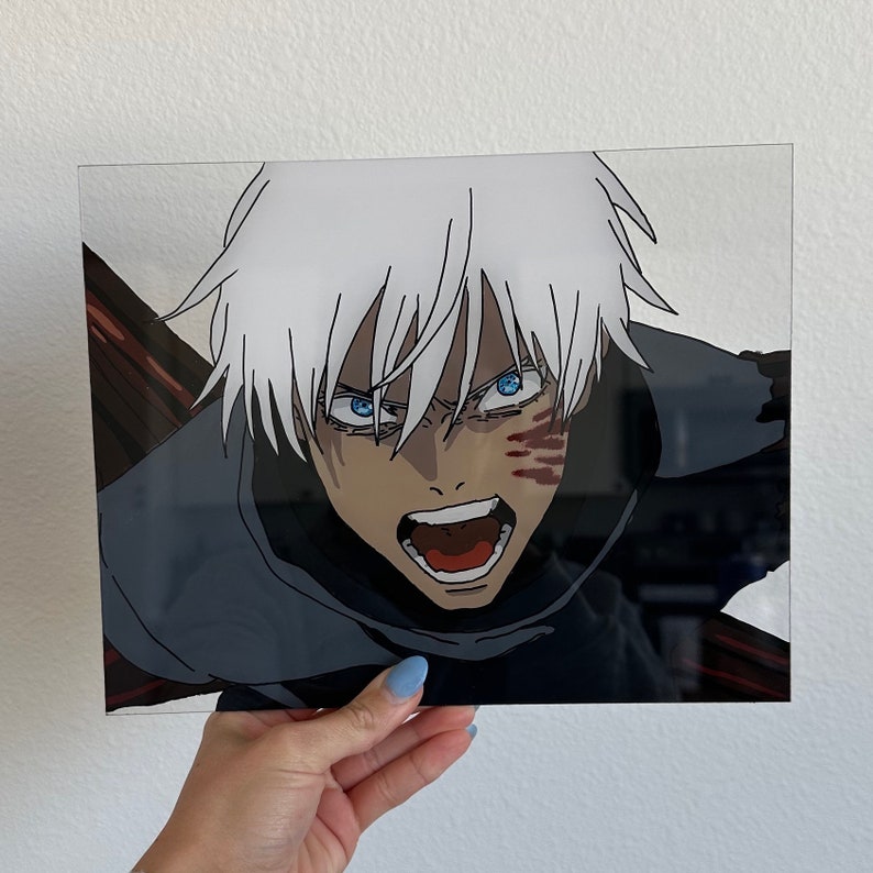 Satoru Gojo Jujutsu Kaisen Glass Art - Etsy Australia