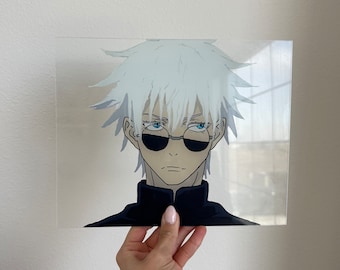 Satoru Gojo Jujutsu Kaisen Glass Art - Etsy UK