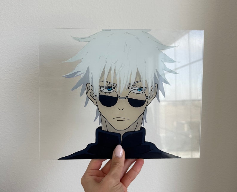Satoru Gojo Jujutsu Kaisen Glass Art - Etsy