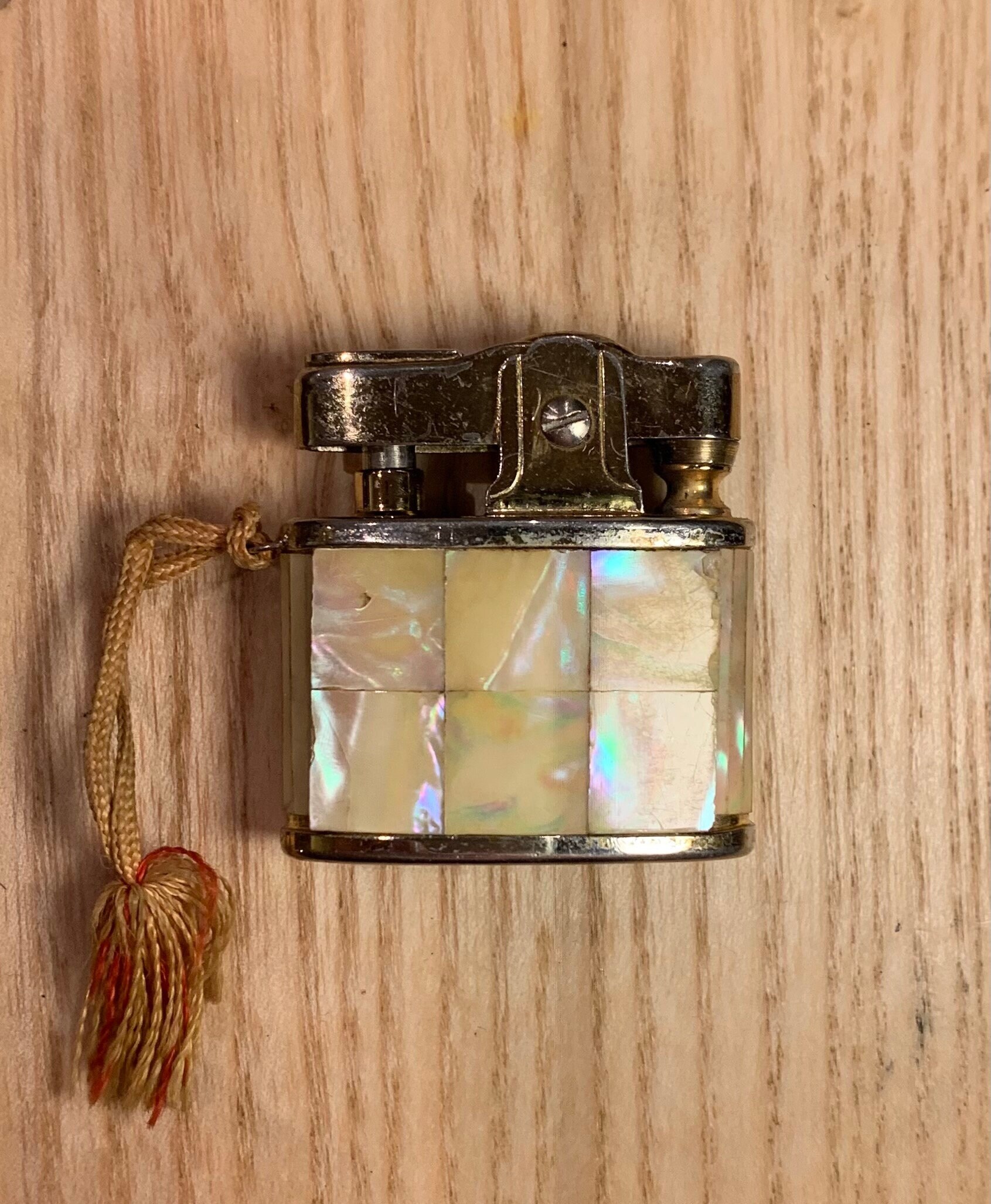 Real Gold Plated Vintage 'il Piccolo' Mother of Pearl Lighter - Etsy UK