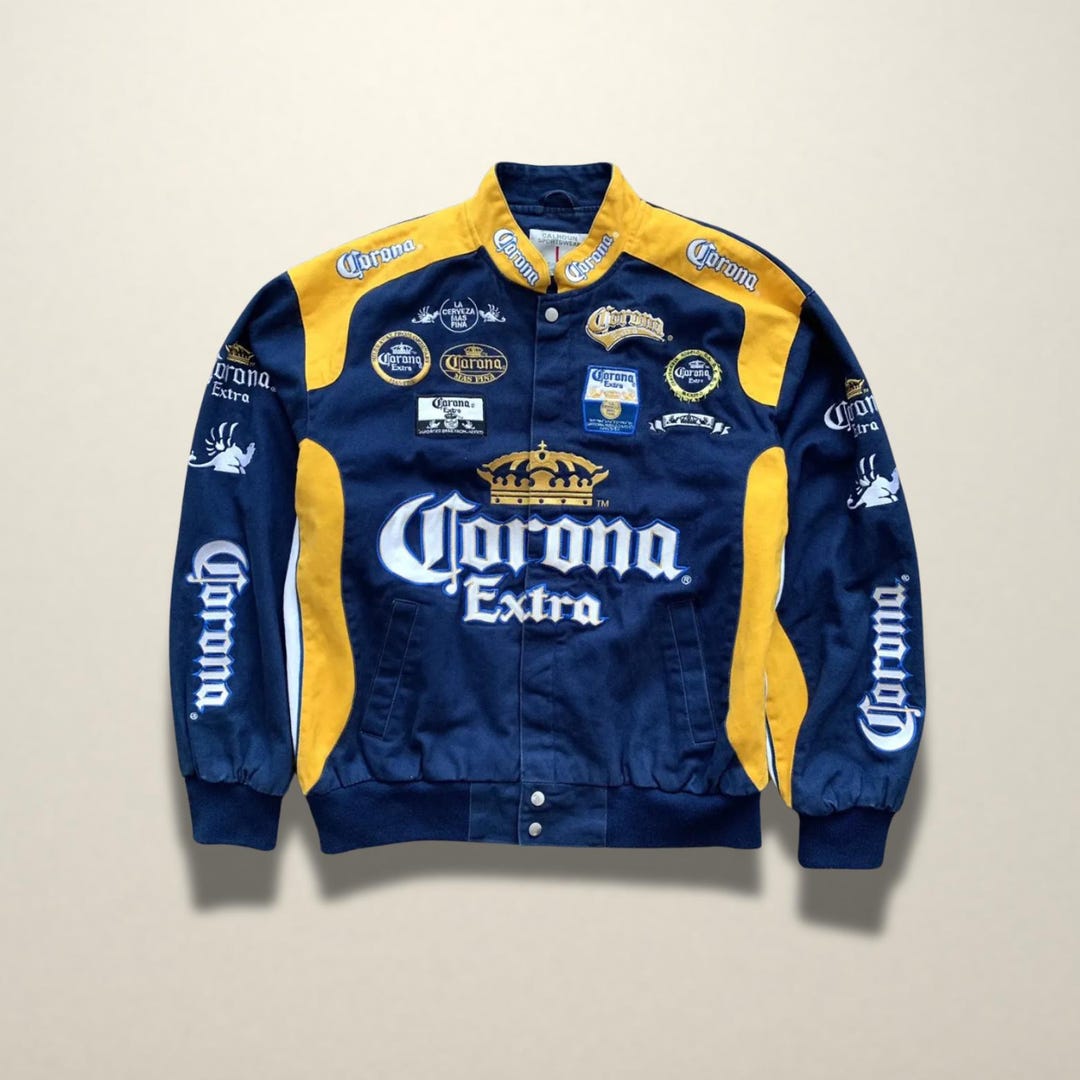 Corona Extra Racing Jacket | Vintage Beer Brand Bomber | Unisex ...