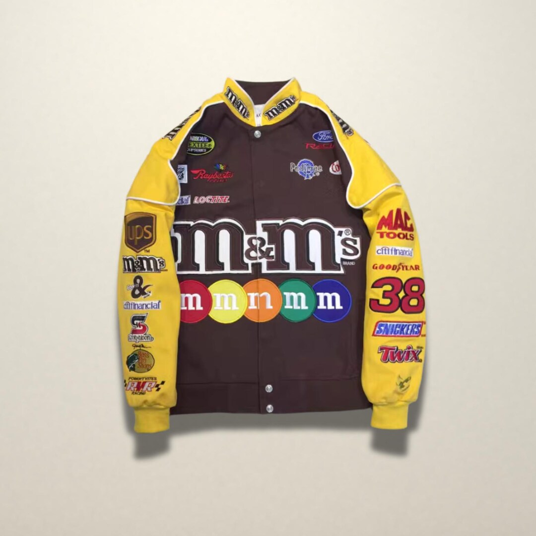 Vintage M&m's Racing Jacket | Unisex NASCAR Style Bomber | Y2K ...