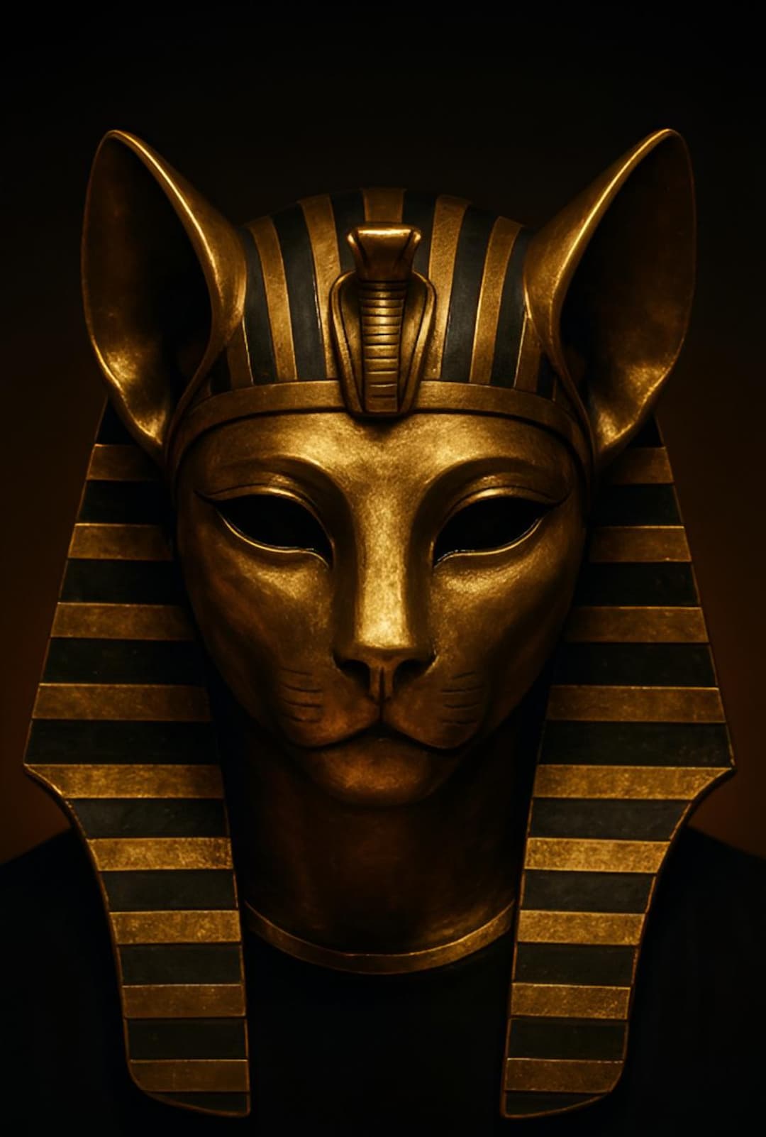 Anubis Egyptian Cat God Mask STL File – Bastet Pharaoh Headdress – 3D ...