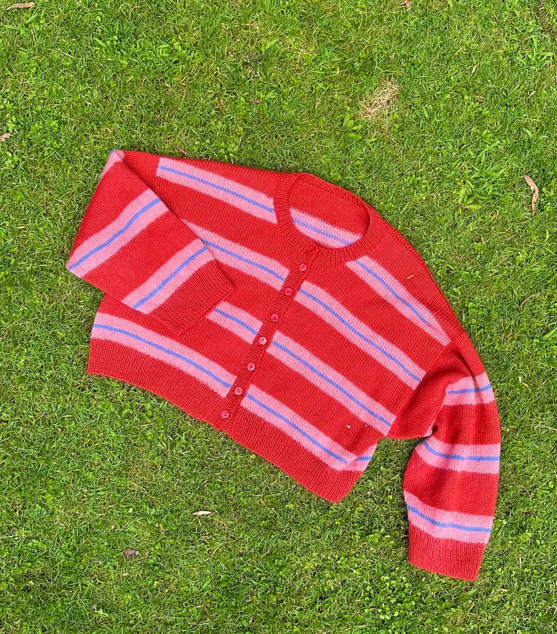 Just My Stripe Cardigan Knitting Pattern - Etsy