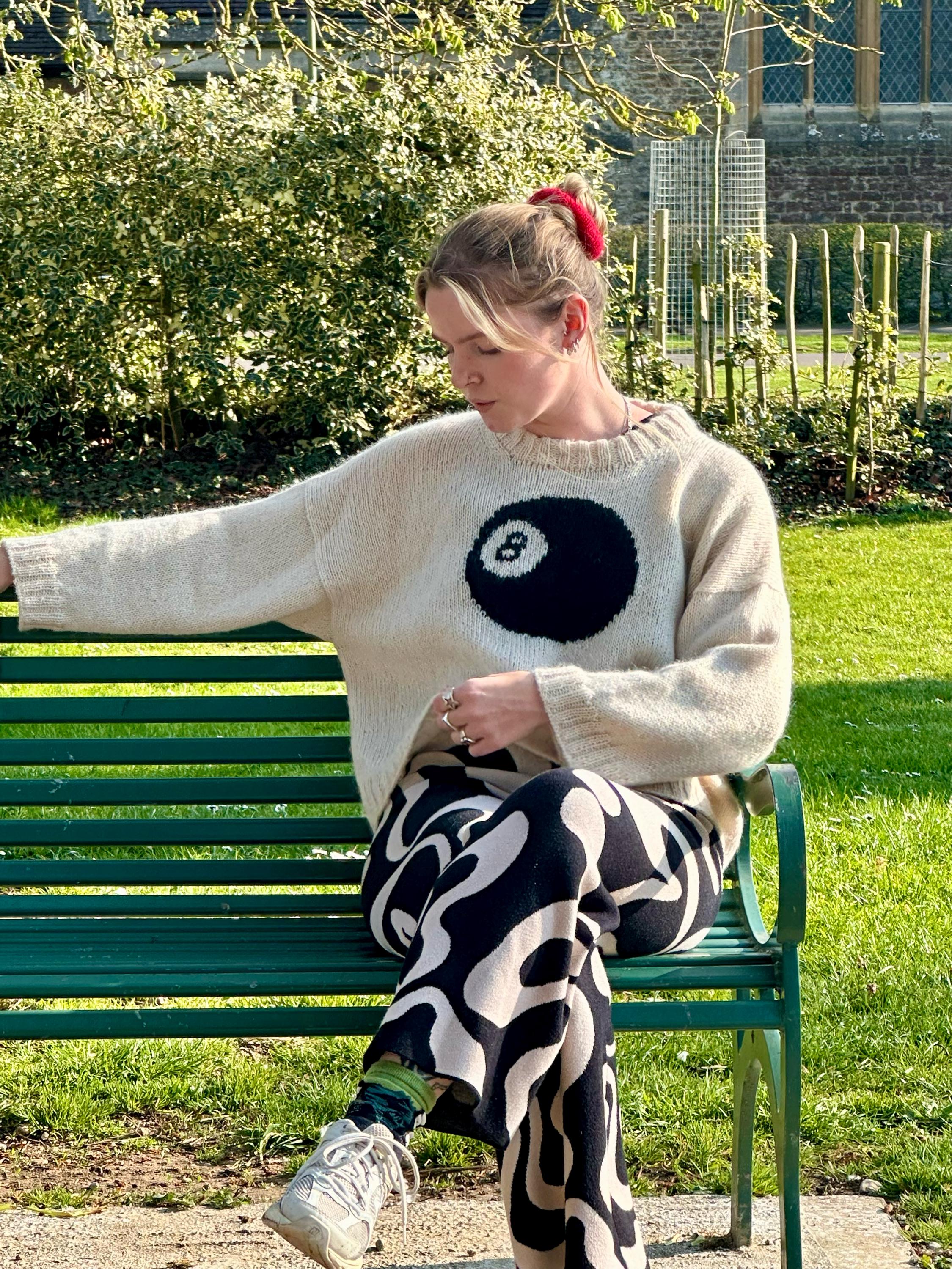 Too Cool for Pool Sweater Knitting Pattern (8-ball Graphic Sweater) - Etsy