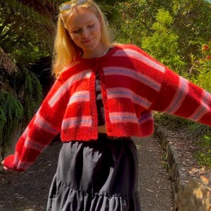 Just My Stripe Cardigan Knitting Pattern - Etsy