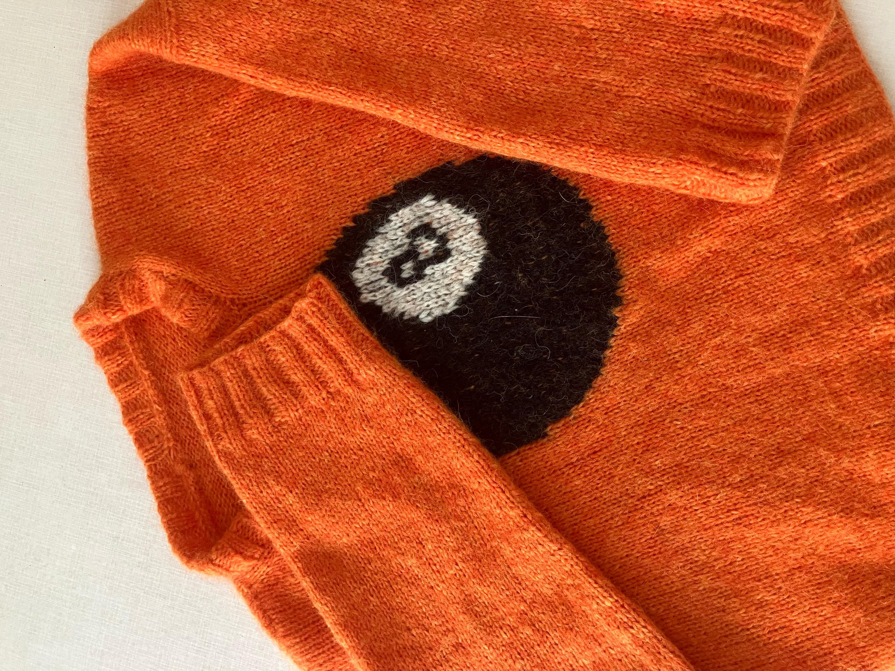 Too Cool for Pool Sweater Knitting Pattern (8-ball Graphic Sweater) - Etsy