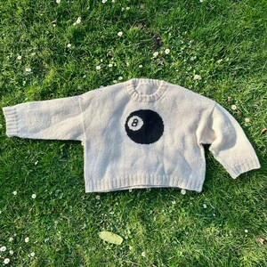 Too Cool for Pool Sweater Knitting Pattern (8-ball Graphic Sweater) - Etsy