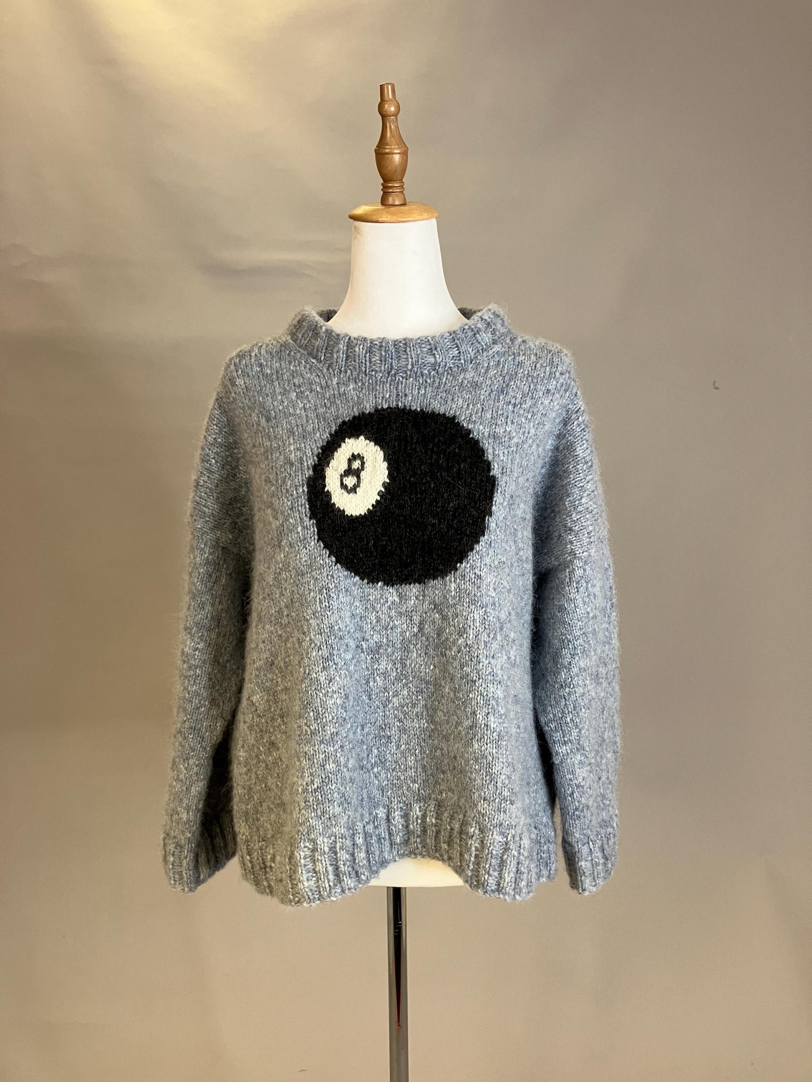 Too Cool for Pool Sweater Knitting Pattern (8-ball Graphic Sweater) - Etsy