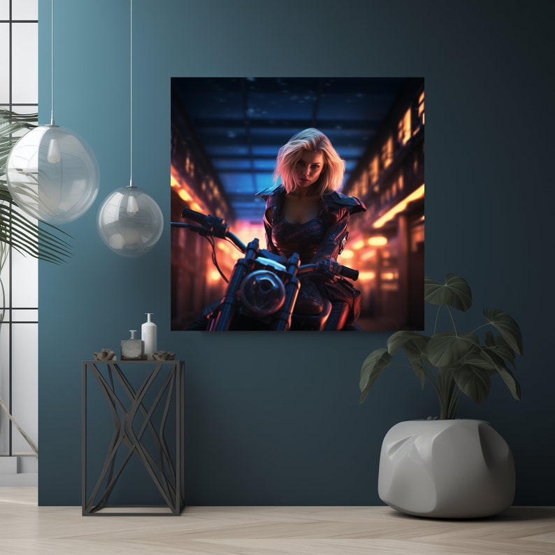 Cyberpunk Poster Digital Painting Instant Download Printable - Etsy