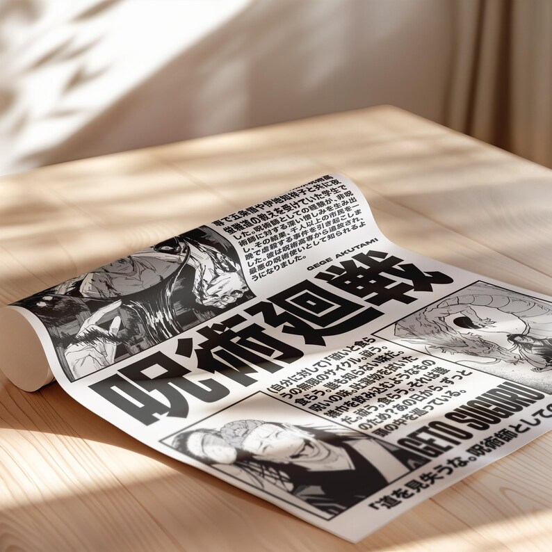 Jujutsu Kaisen Posters , Suguru Geto , Manga Art Anime Wall Print ...