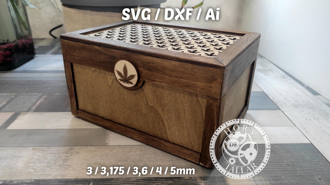 Laser Cut File - Box for Marijuana Jars and Accessories - Etsy
