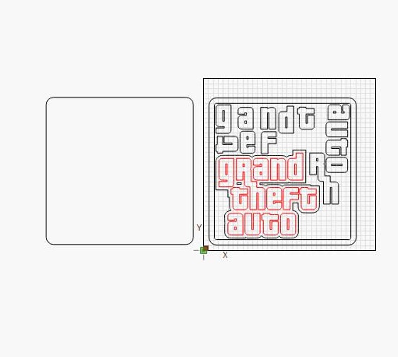 Grand Theft Auto Laser Cutting File SVGDXFAI Multilayer - Etsy