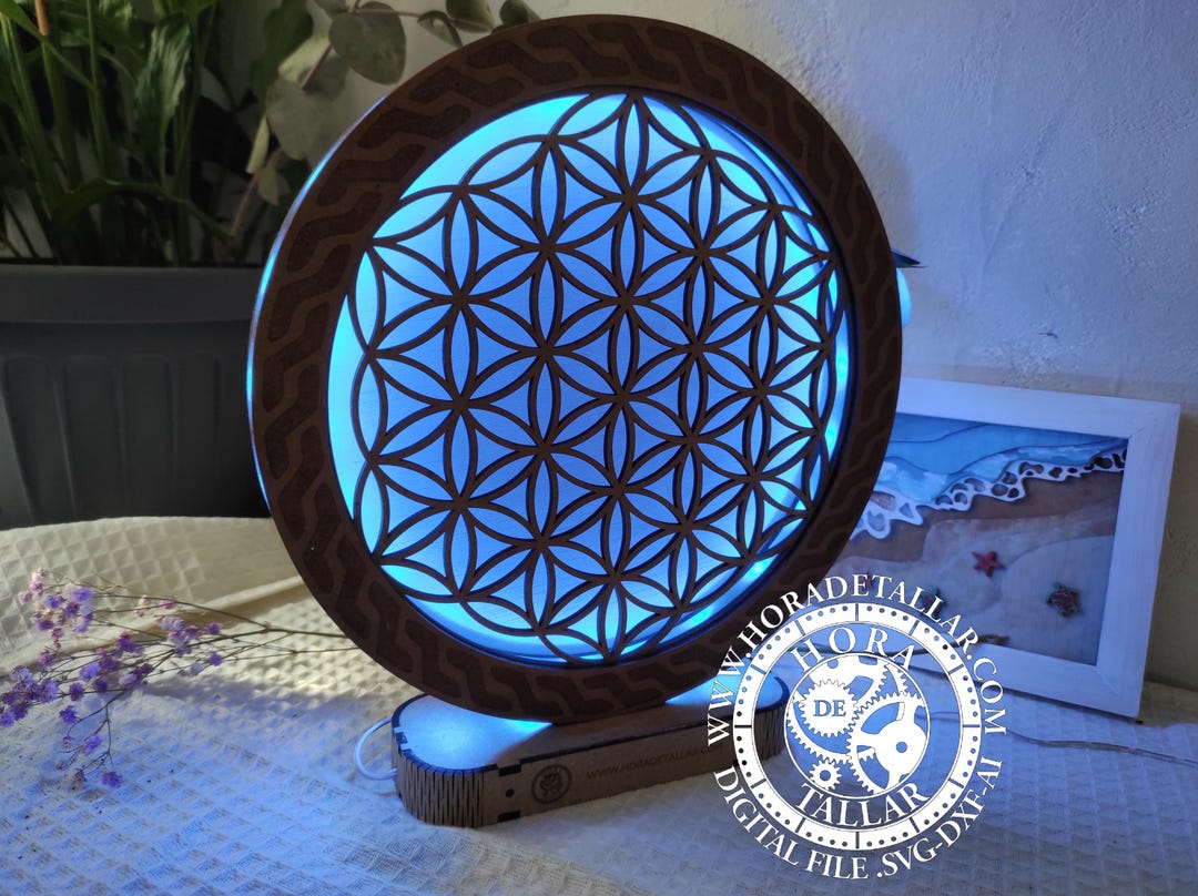 Laser Cut File - Flower of Life - LED Decorative Lamp - Etsy