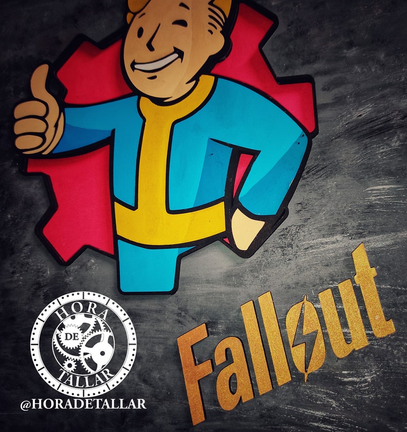 Fallout Vault Boy Laser Cutting File SVGDXFAI Multilayer - Etsy