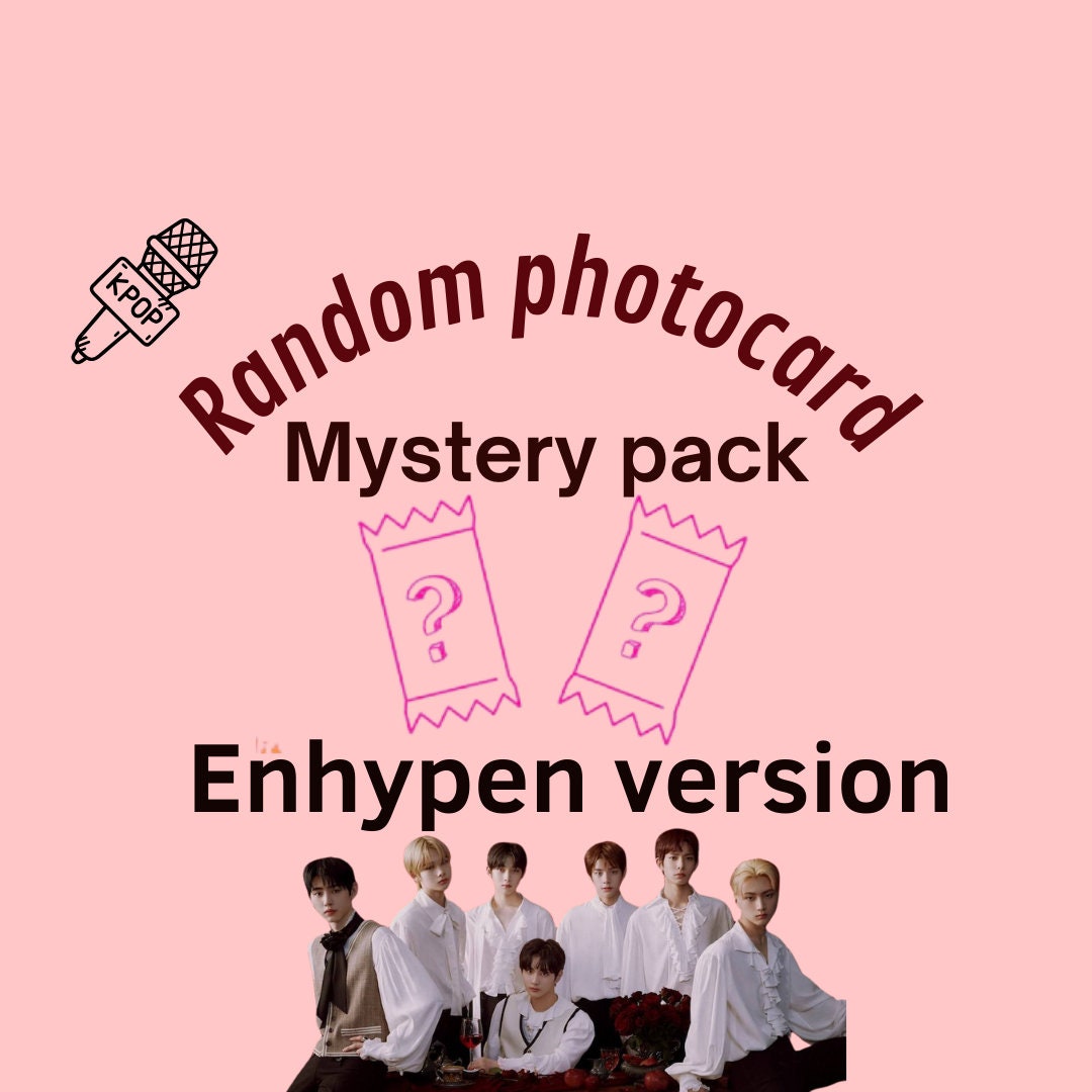 Set of 7 Mystery Photocards ENHYPEN Version Handmade Exclusive and ...