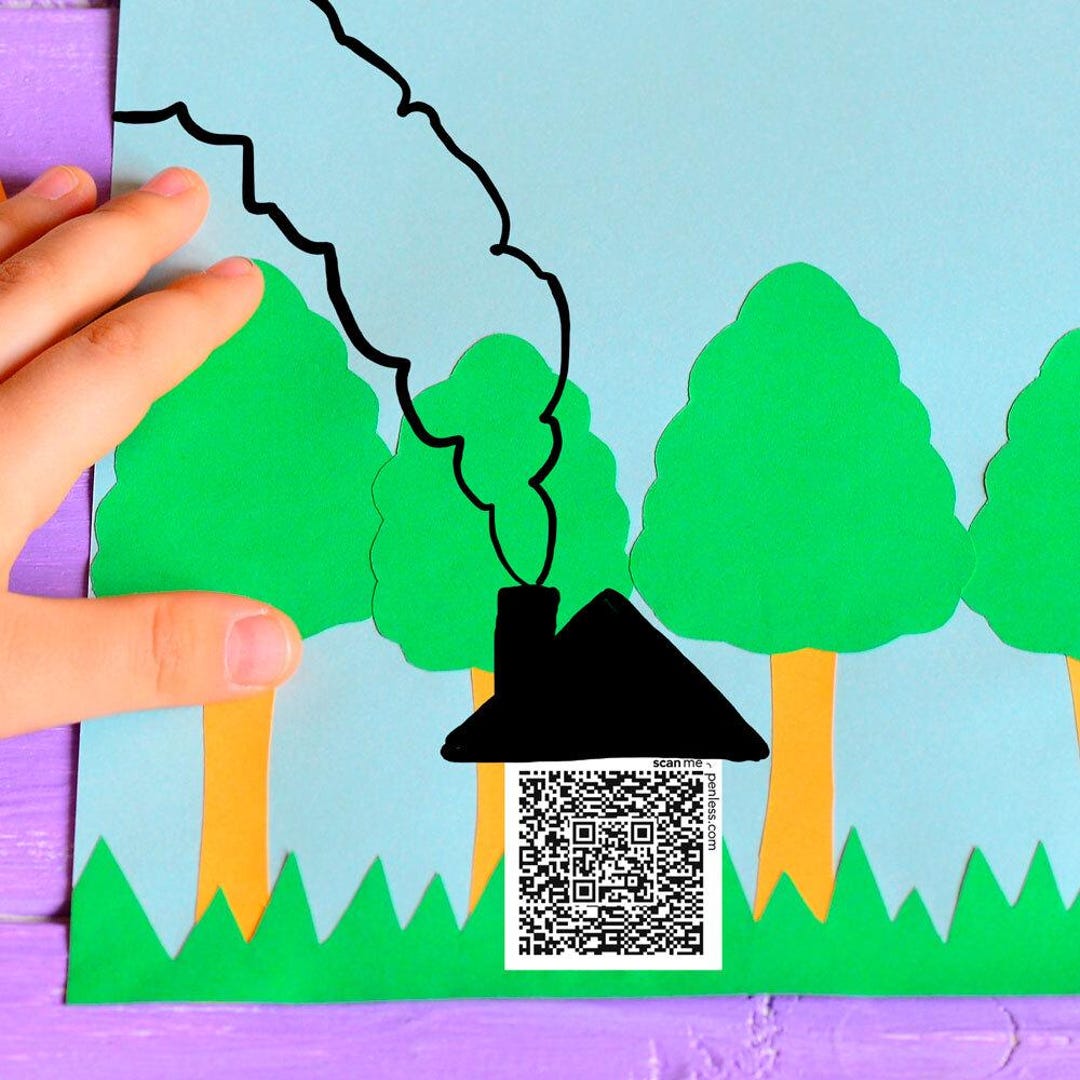DIY QR Code Square Stickers for Craft Projects and Scrapbooking, Add ...