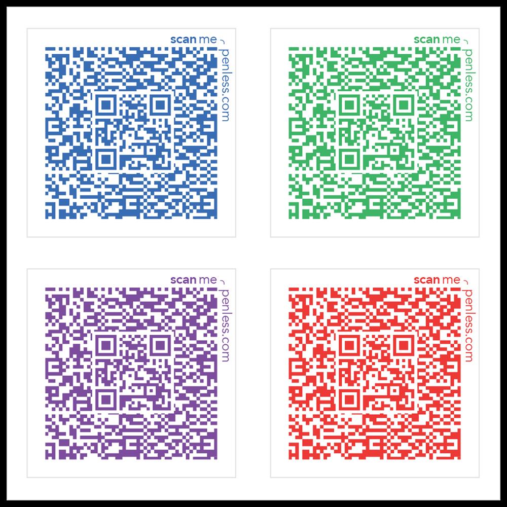 DIY QR Code Square Stickers for Craft Projects and Scrapbooking, Add ...