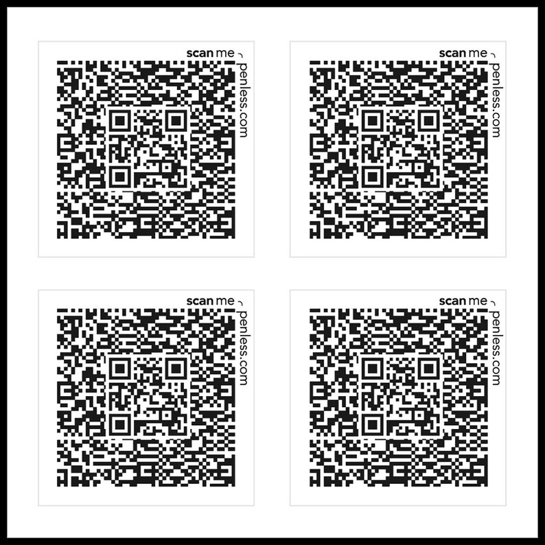 DIY QR Code Square Stickers for Craft Projects and Scrapbooking, Add ...