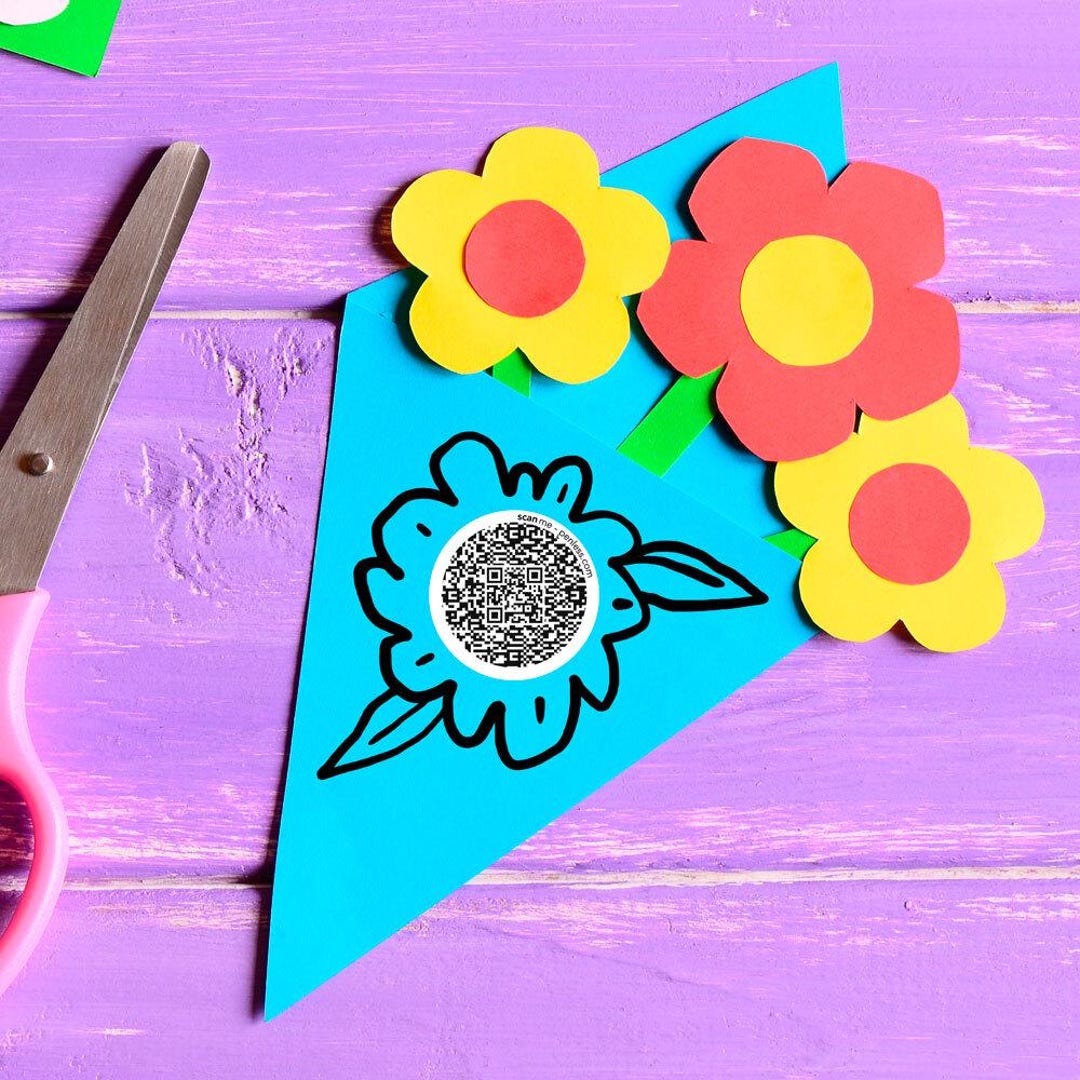 DIY QR Code Circle Stickers for Craft Projects and Scrapbooking, Add ...